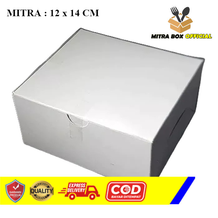 Jual Premium GS Polos 12 X 14 / 100pC / Dus Snack Box Kue 12 X 14 MITRA ...