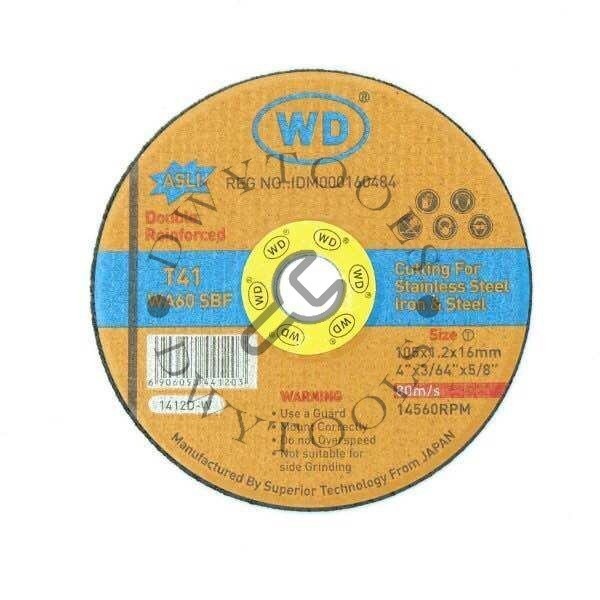 Jual WD Batu Potong 4 x 1.2 Cutting Wheel 4 Inch 4x1.2 | Shopee Indonesia