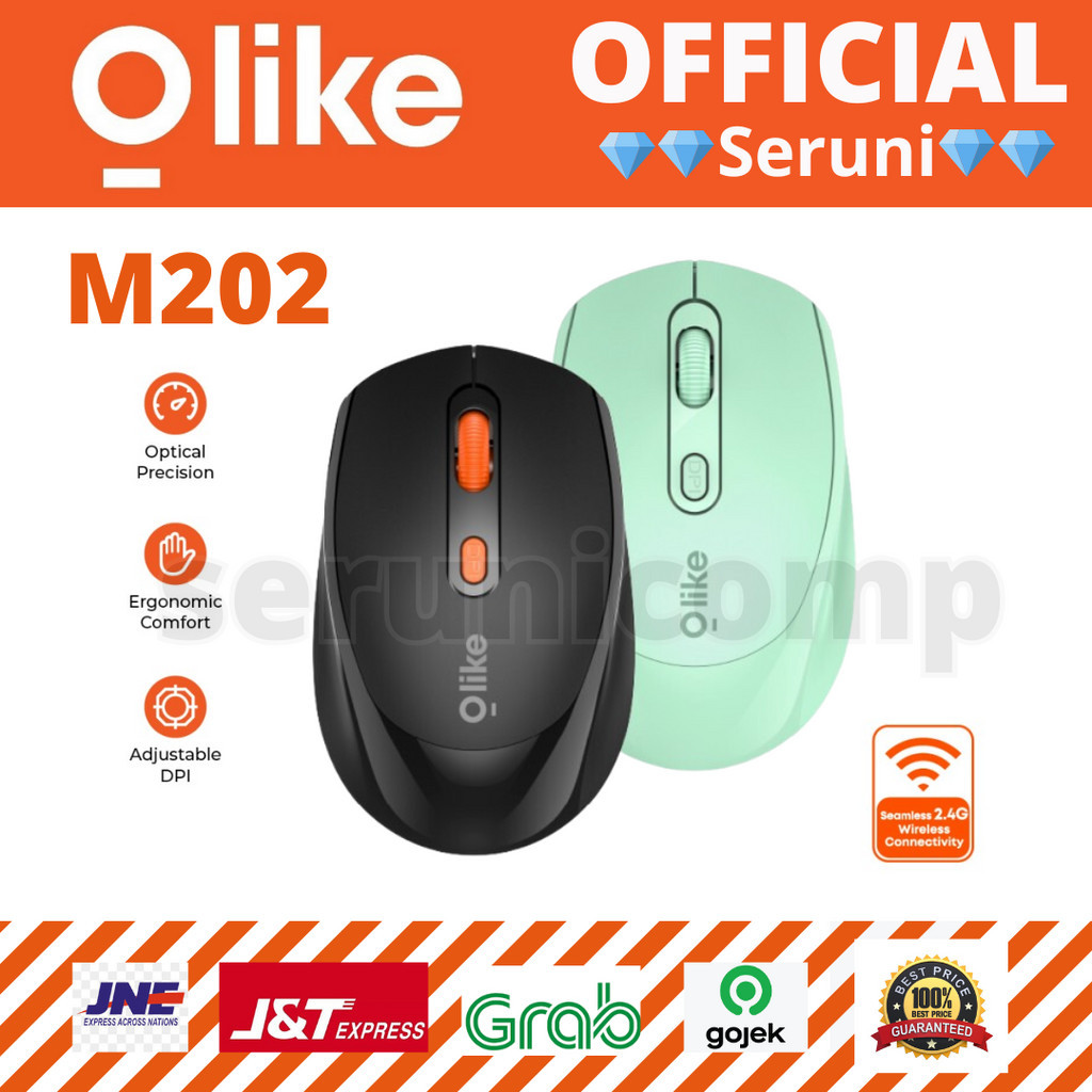 Jual OLIKE M202 WIRELESS MOUSE OPTICAL 2.4G | Shopee Indonesia