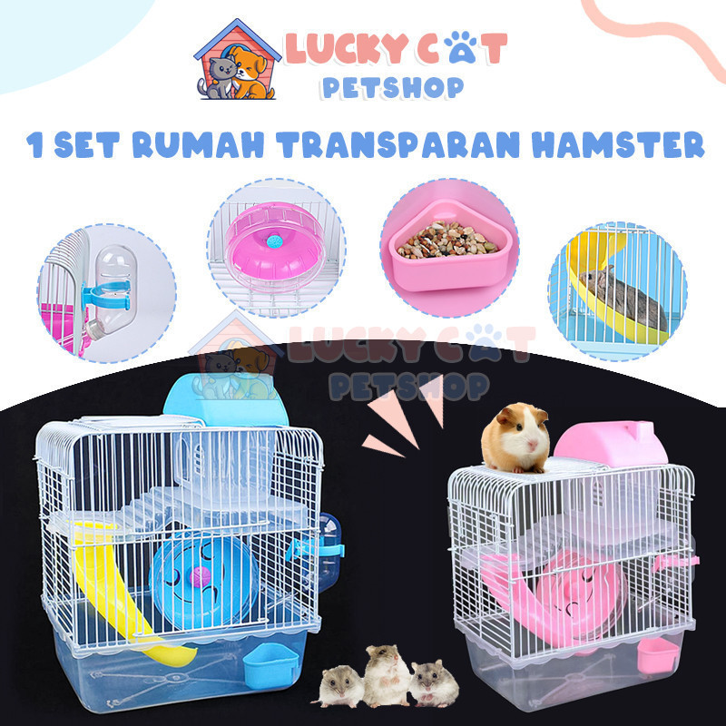 Jual Rumah Hamster 1 Set Kandang Hamster Kandang untuk Hamster Mainan ...