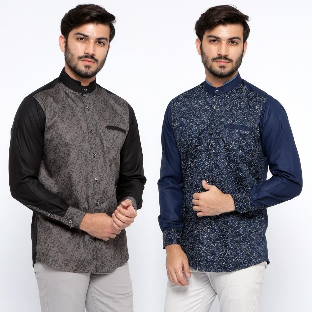 Jual PROMO CUCI GUDANG Koko Pria Dewasa Kekinian Baju Lengan Panjang ...
