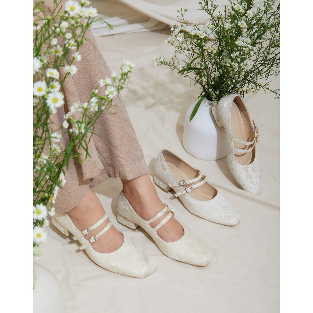 Jual Vimemo Lumiere - Sepatu Heels Acara Pesta Wedding | Heels Mary ...