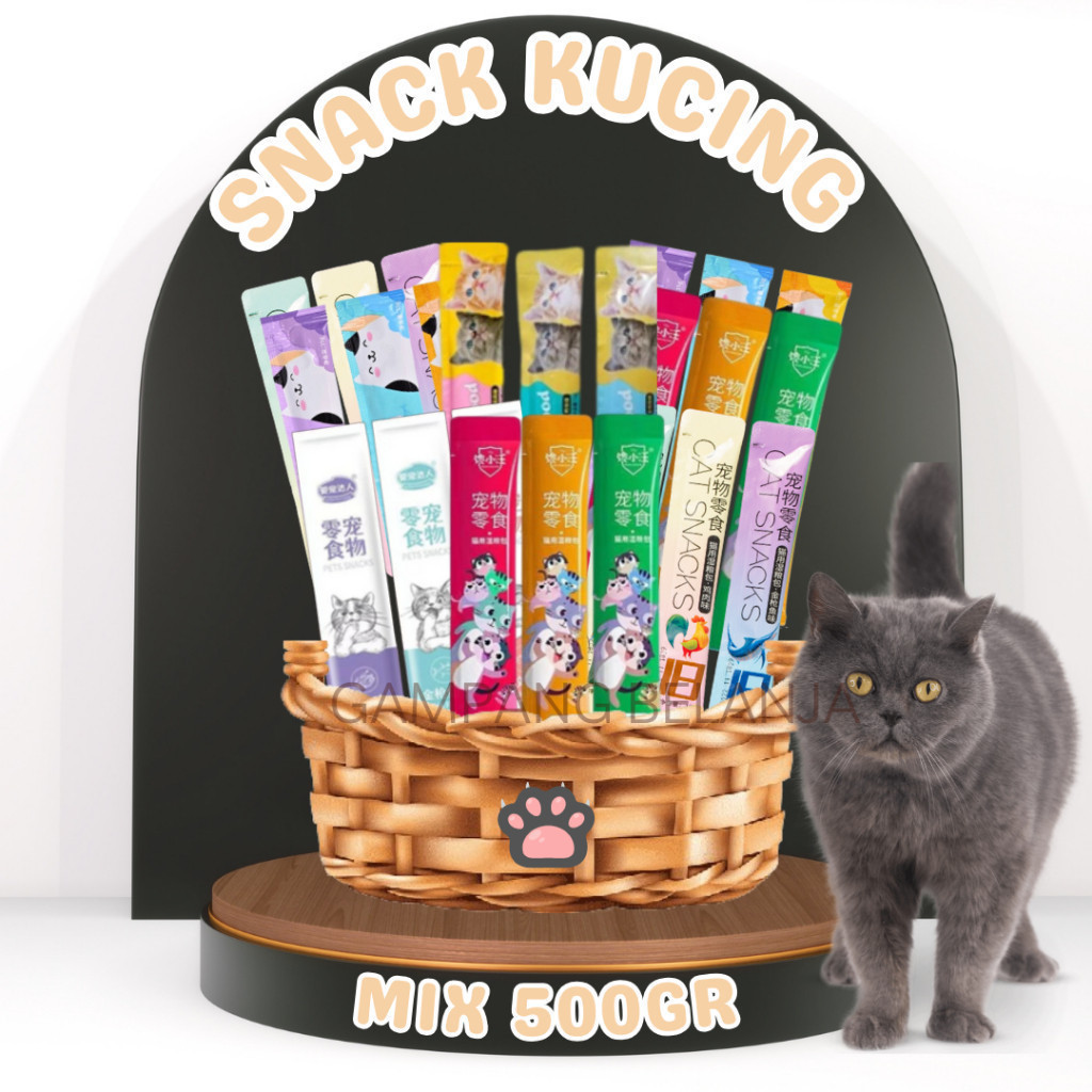 Jual Snack Kucing MIX Creamy 500GR Creamy Treats Snack Cemilan Basah ...