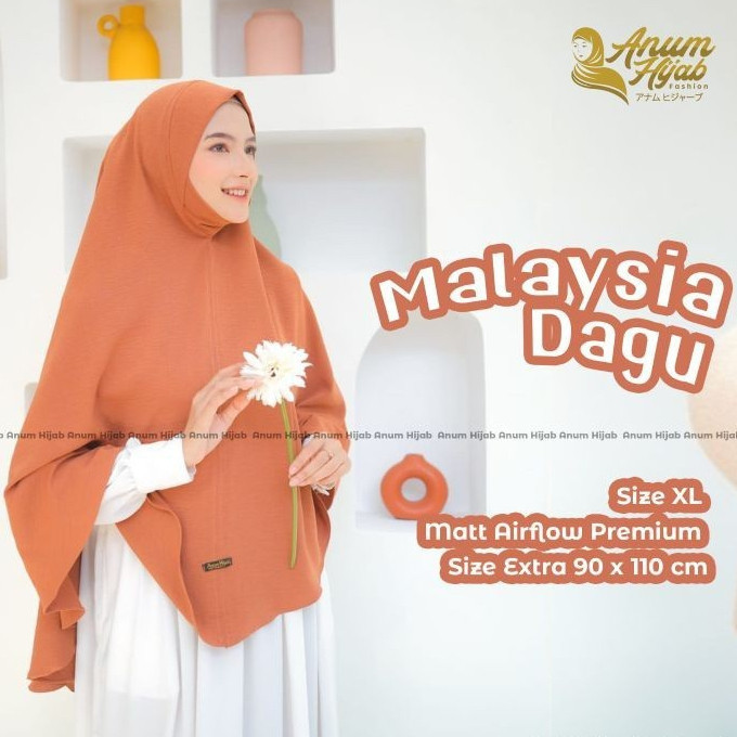 Jual hijab dagu malay xl soft pet crinkle airflow premium/Bergo Malaysia Dagu Size XL, Matt ...