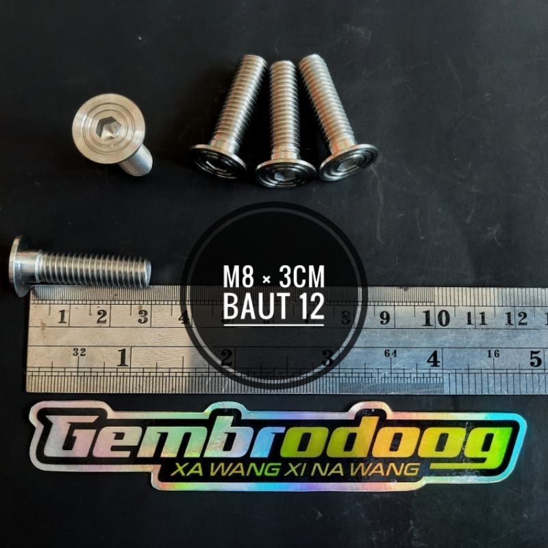 Jual Baut L stainless m8×3cm Custom Bubut Handmade | Shopee Indonesia