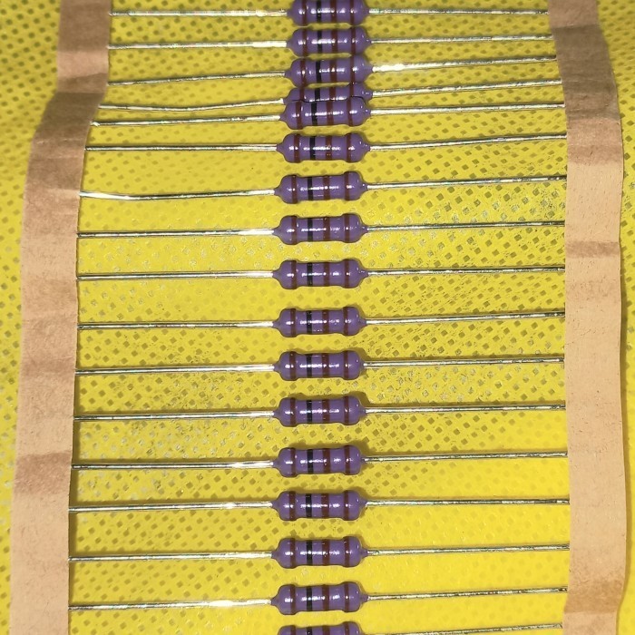 Jual resistor 100r 1/2 watt ungu original japan zero R 100ohm 100 1/2W 1% W A Fajar elektro 2 ...