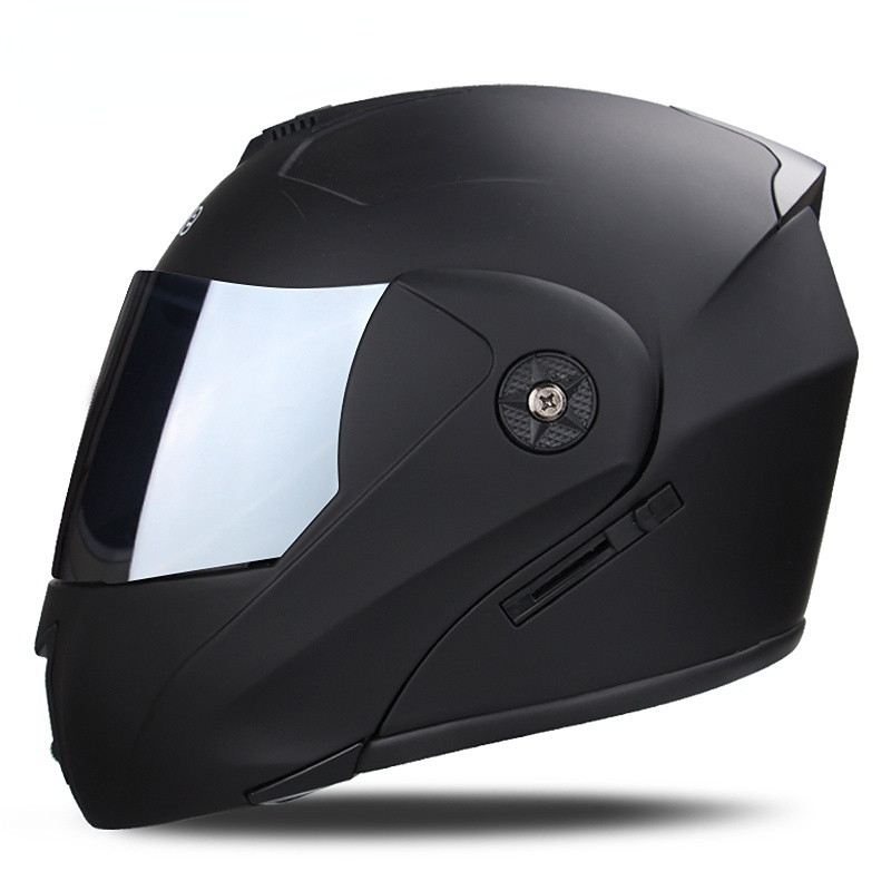Jual Motorbike Helmet DOT Flip Up Double Lens Unisex Helmet With Visor ...