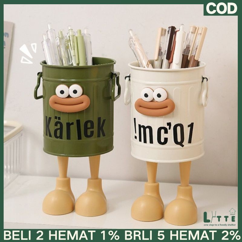 Jual LYTTE Penstand Bucket Plastik Pen Holder Tempat Pensil Bucket Pen ...