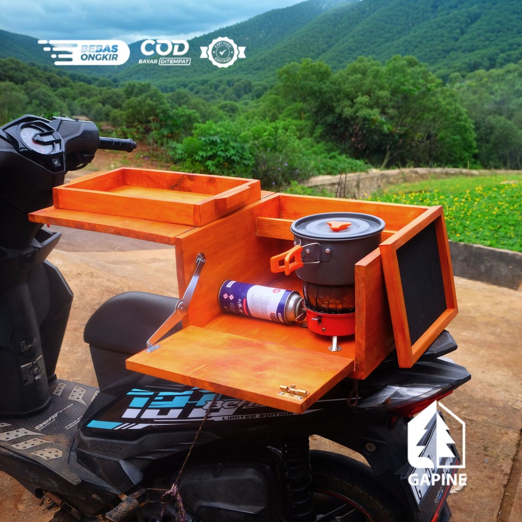 Jual Gapine - Boxs Kopi Motor Keliling Box Jualan Kopi Bonus Nampan dan ...