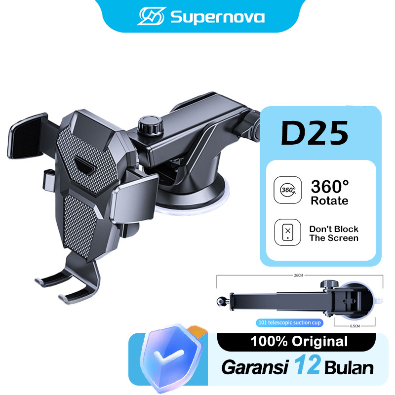 Jual Supernova D25 Car Holder Dashboard Car Mount Mobile Phone Holder ...