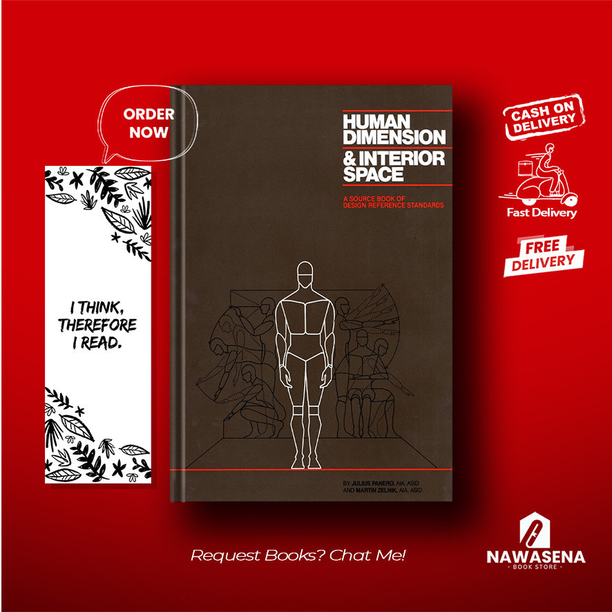 Jual Human Dimension and Interior Space by Julius Panero (English ...