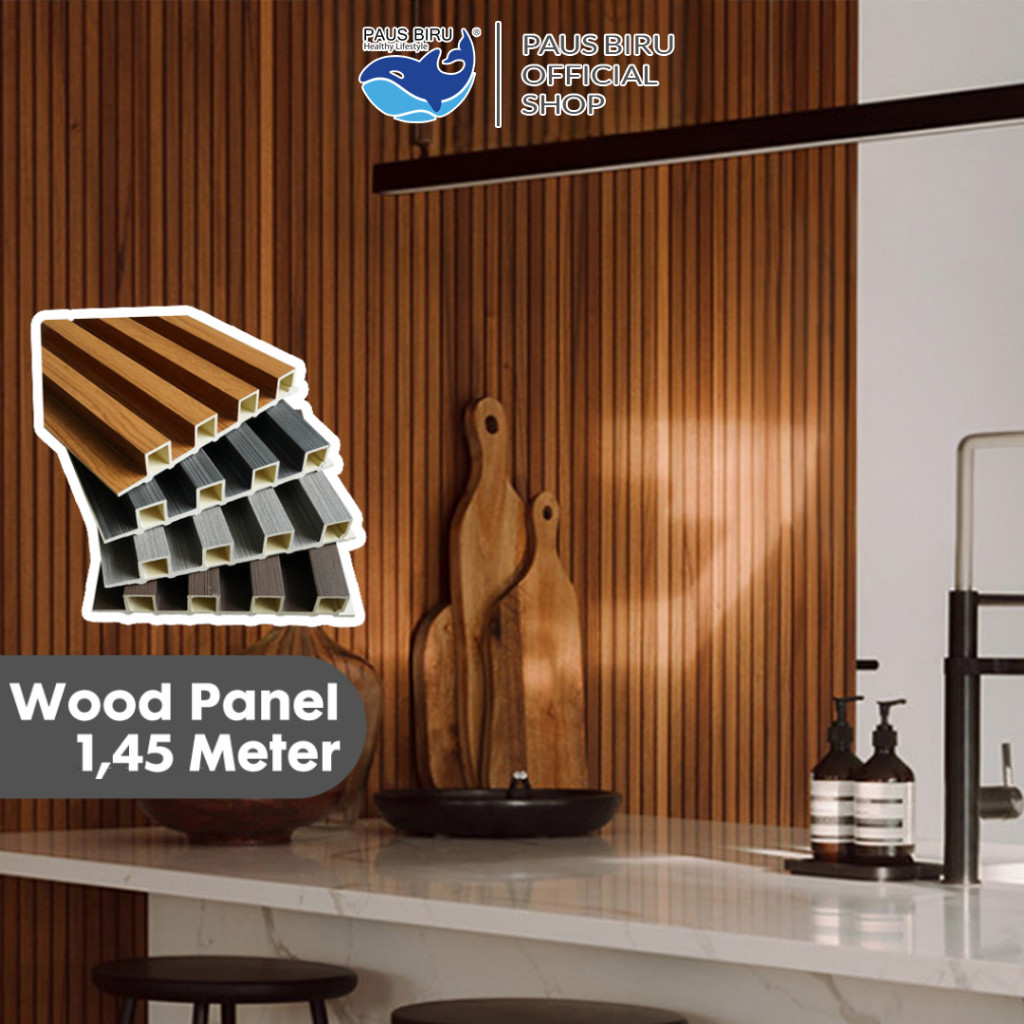 Jual Paus Biru - Wood Panel WPC Dinding Motif Kayu 3D Wallpanel PVC ...