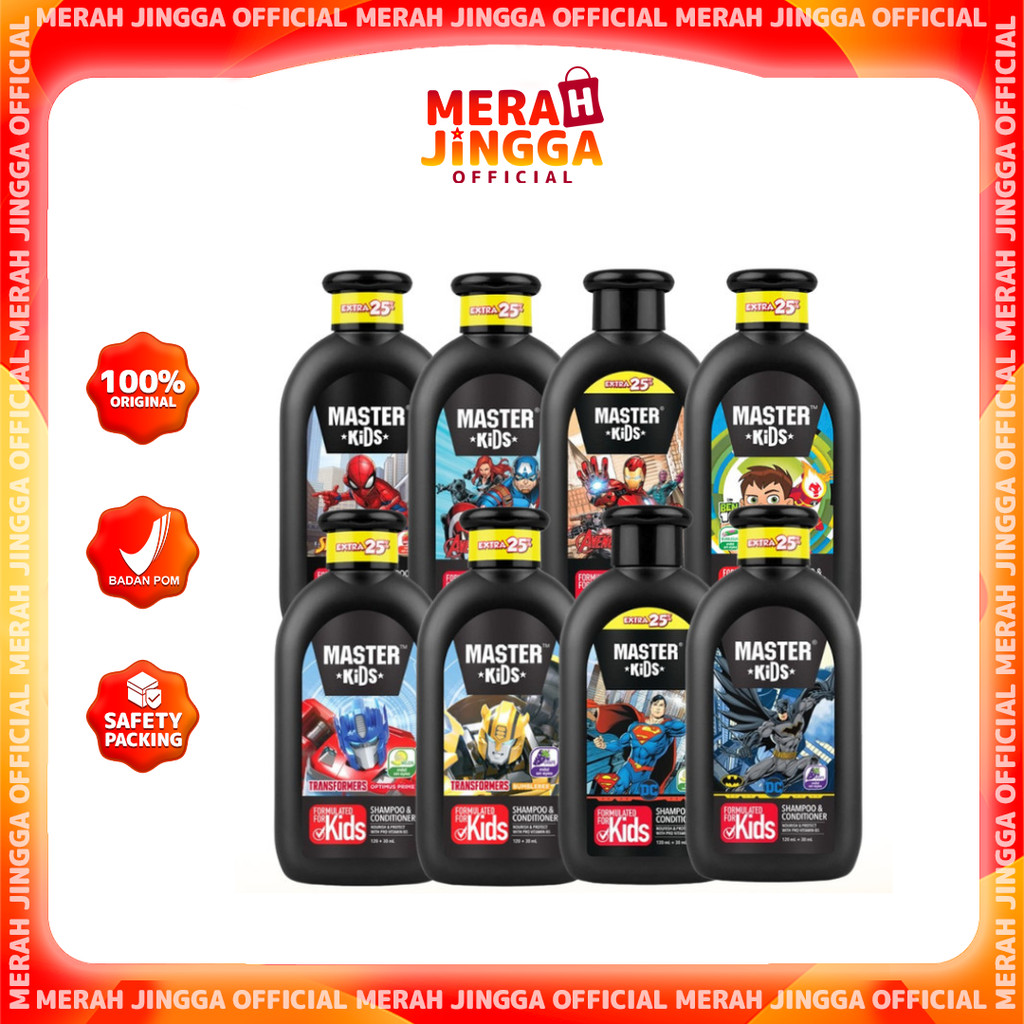 Jual Master Kids Shampoo & Conditioner 150ml | Merah Jingga Official ...