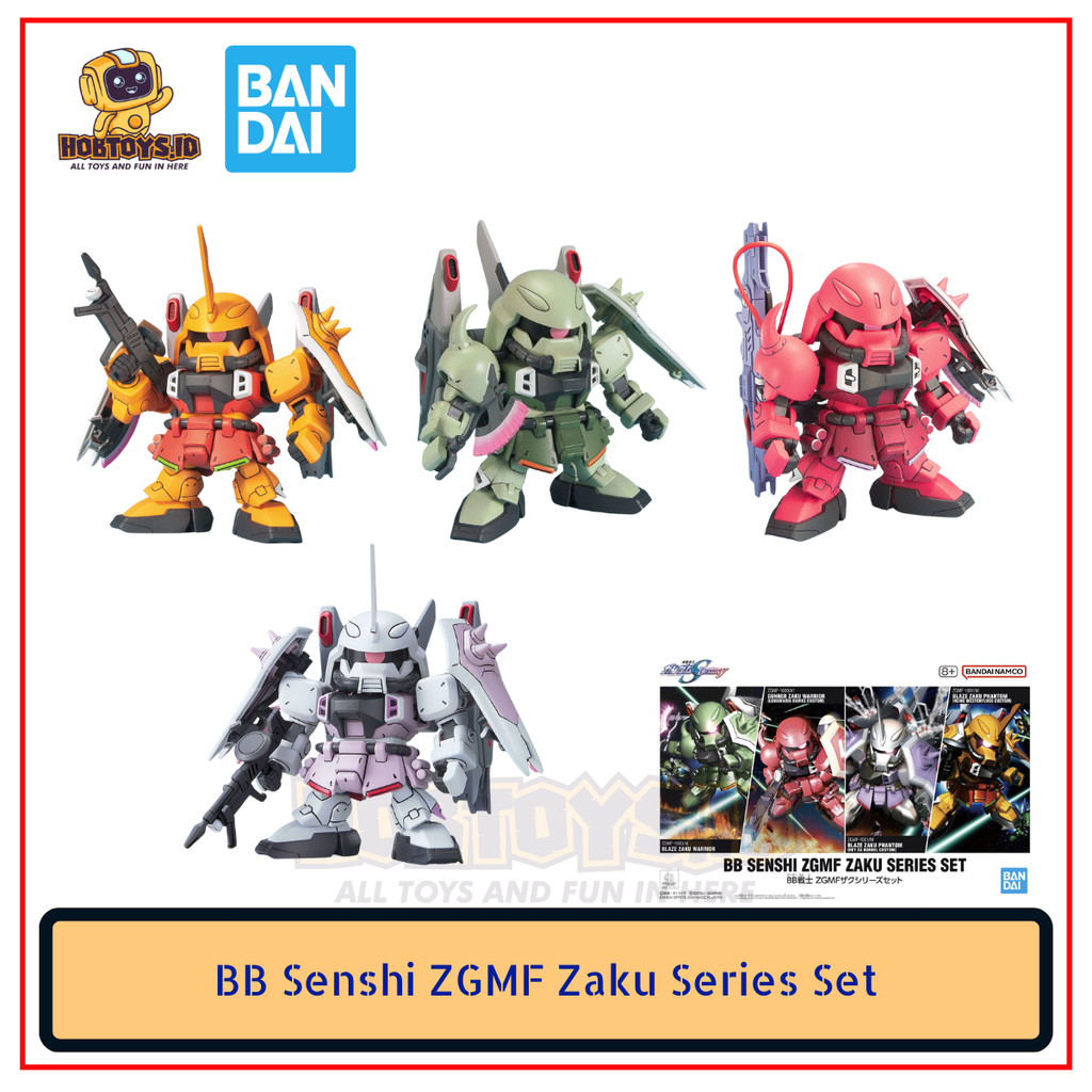 Jual Gundam SD BB Senshi ZGMF Zaku Series Set | Shopee Indonesia