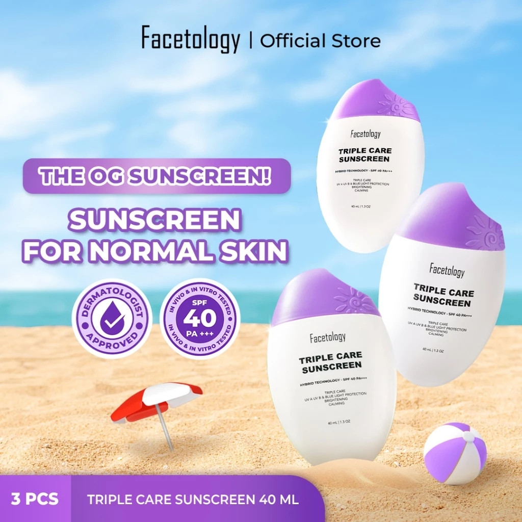 Jual [IN VIVO & NON COMEDOGENIC TESTED] Facetology 3PCS Triple Care ...