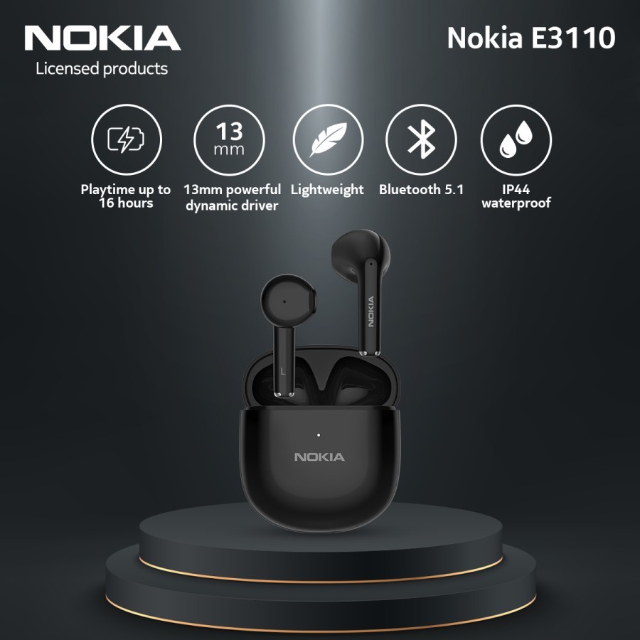 Jual Nokia E3110 True Wireless Earbuds Bluetooth Earphone TWS HD | Shopee Indonesia