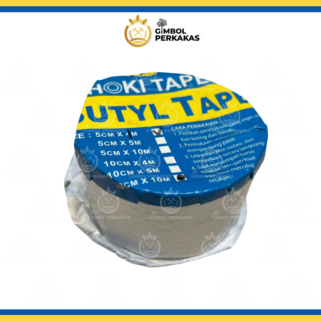 Jual ASLI Hoki Tape Lakban Anti Bocor Lem Talang Aluminium Foil Butyl ...