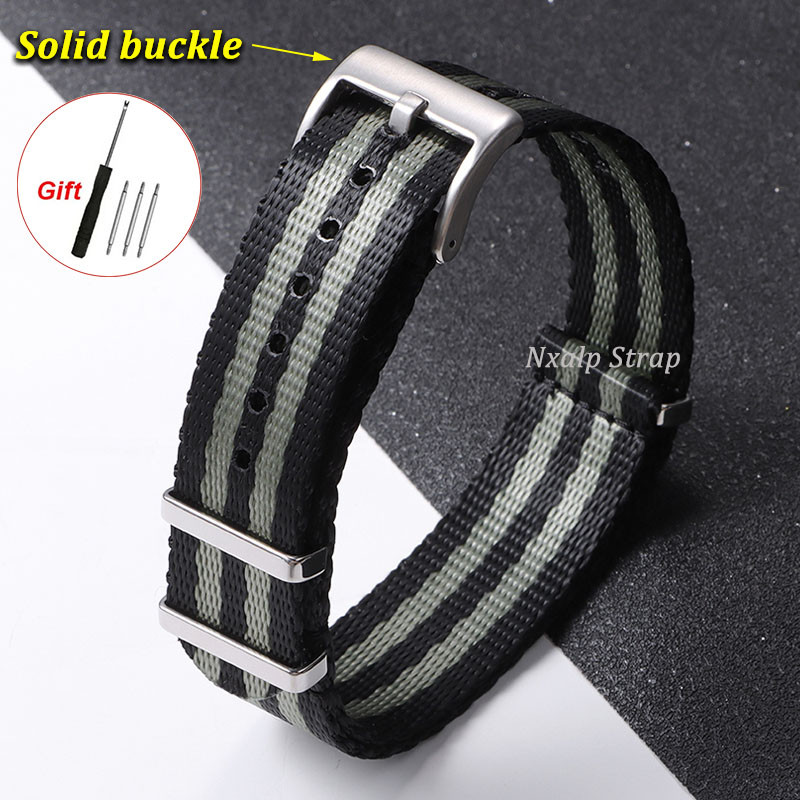 Jual Premium Quality Nylon Watch Strap 20mm for Omega Seamaster 007 ...
