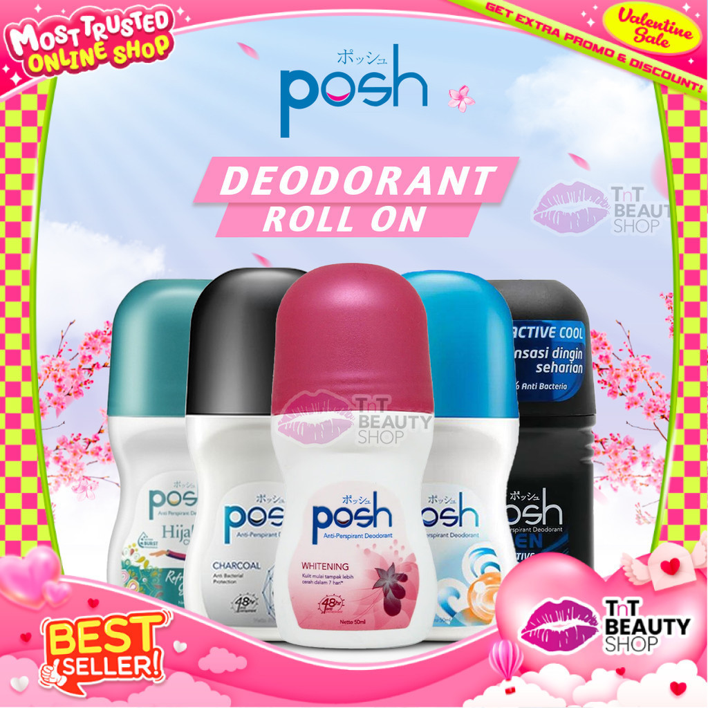 Jual POSH Deodorant Roll On Whitening Series 50ml | DnD Beauty Shop ...