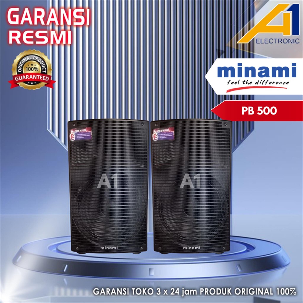 Jual Speaker Aktif MINAMI PB 500 / PB500 Partybox 15 Inch Garansi Resmi ...