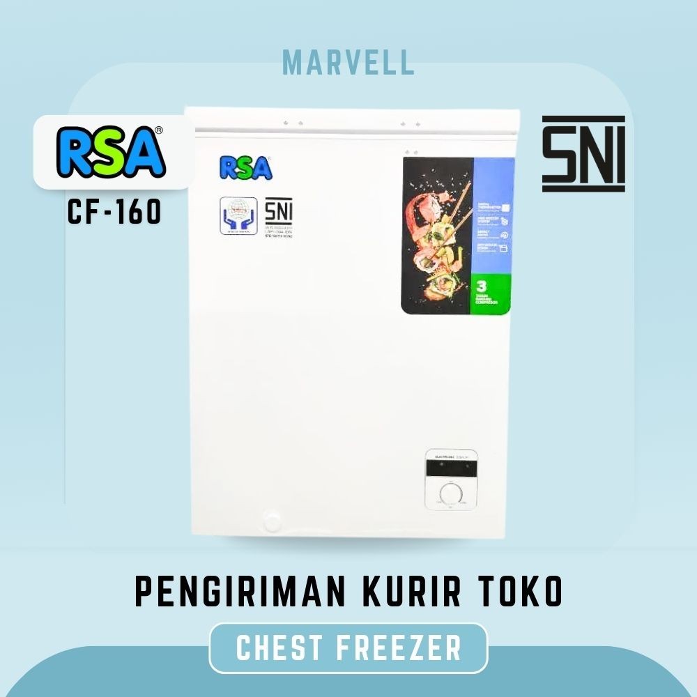 Jual Chest Freezer Box Rsa Cf-160 Chest Freezer 144 Liter Garansi Resmi ...