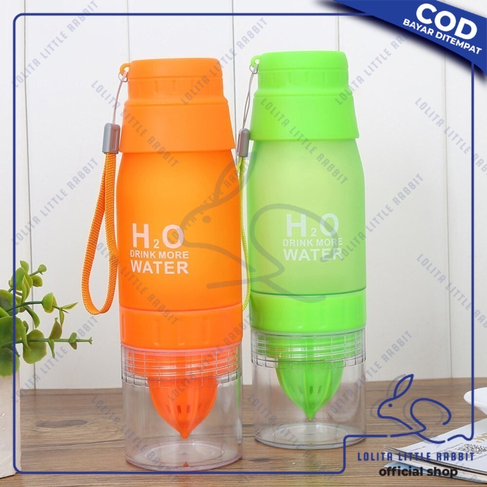 Jual Botol Minum Infuser H2O Tempat Minum Tumbler Ada Alat Peras Jeruk ...