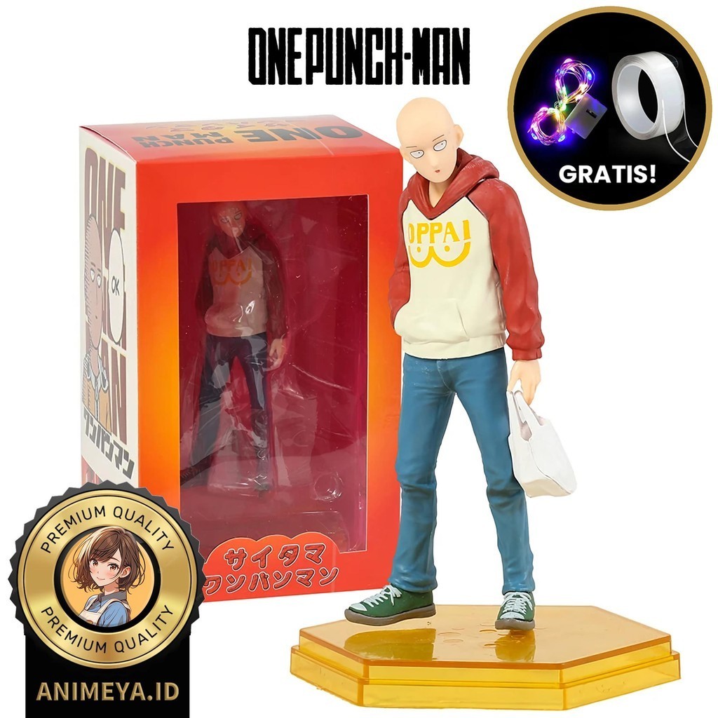 Jual Action Figure Statue One Punch Man Saitama Oppai Shopping Studio ...