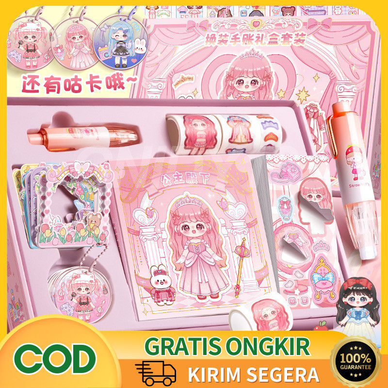 Jual 【COD】DIY Sticker Kartun Make Up Princess Ganti Pakaian Edukasi ...