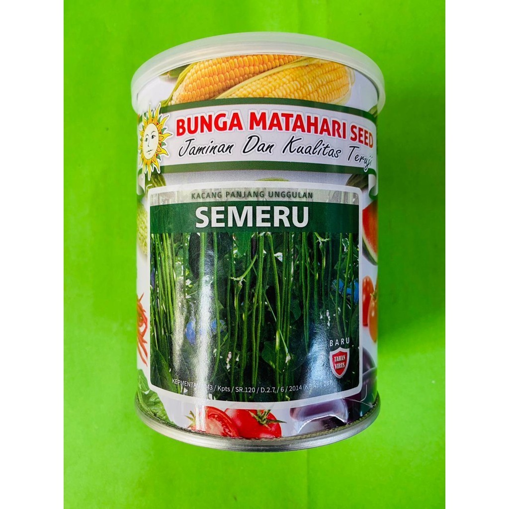 Jual Benih kacang panjang kaleng SEMERU isi 500gr dari BUNGA MATAHARI ...