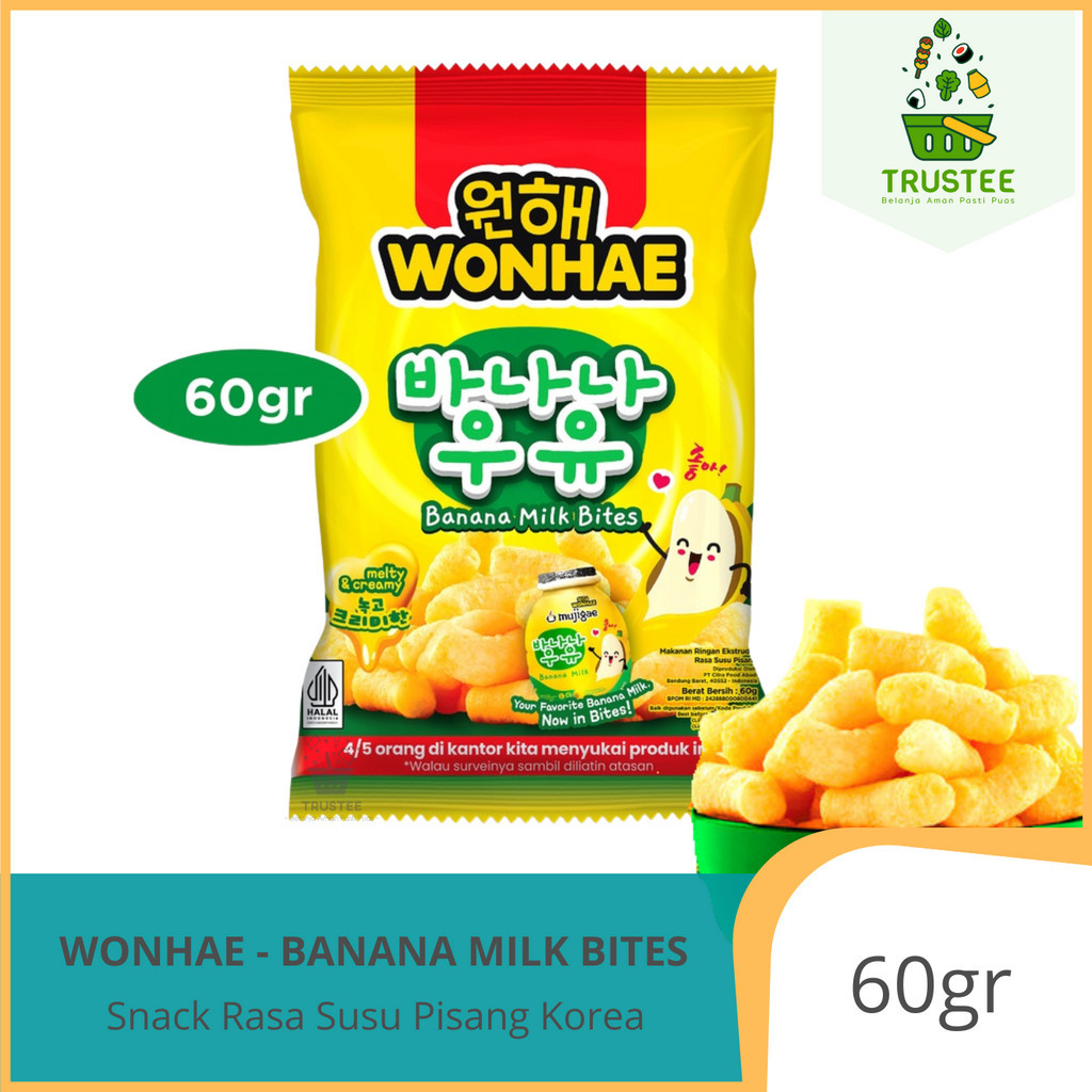 Jual Wonhae Banana Milk Bites Snack Rasa Susu Pisang 60gr | Shopee ...