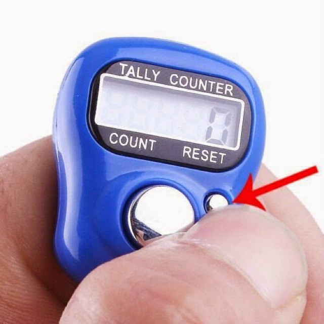 Jual Alat Hitung Digital Led Tasbih Jari Counter Tally Tasbeh Ibadah ...