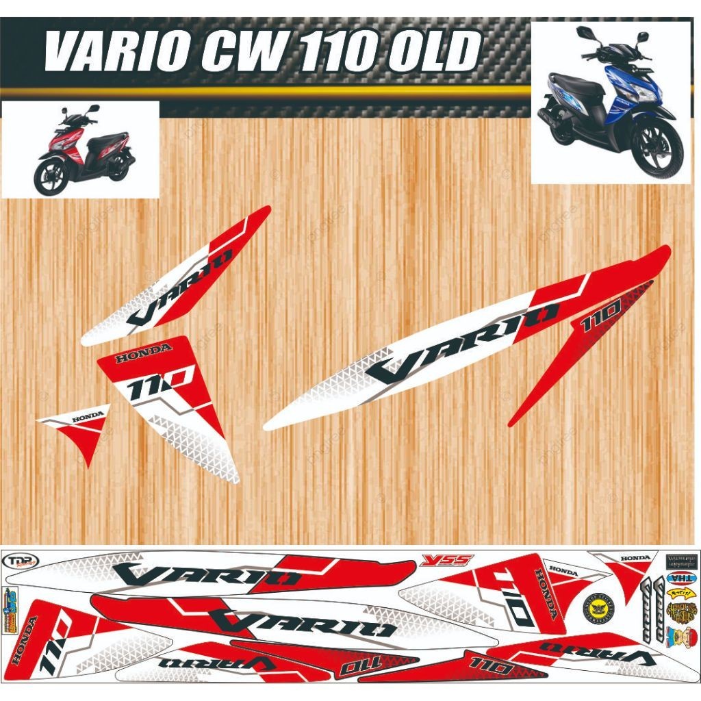 Jual LIS VARIASI STRIPING STIKER VARIO CW OLD 110 CARBU VARIASI STIKER MOTOR HONDA MATIC VARIO ...