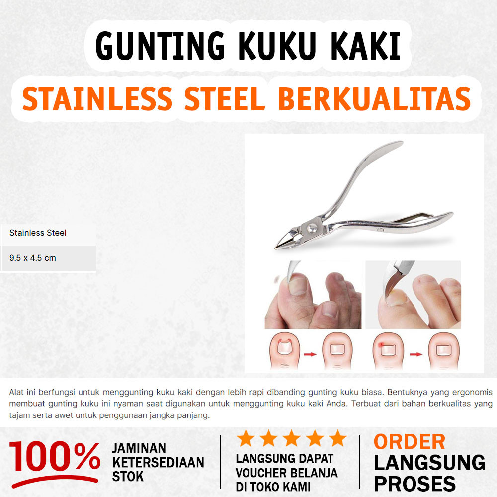 Jual Gunting Kuku Kaki Mata Pisau Melengkung Mengukuti Struktur Kuku ...