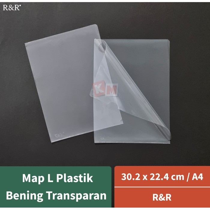 Jual Map L Plastik A4 Bening Transparan R&R Clear Sleeves | Shopee Indonesia