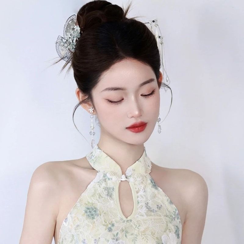 Jual Aksesori Rambut Berbentuk Kipas Antik Sederhana Gaya Tiongkok Jepit Rambut Roti Cheongsam