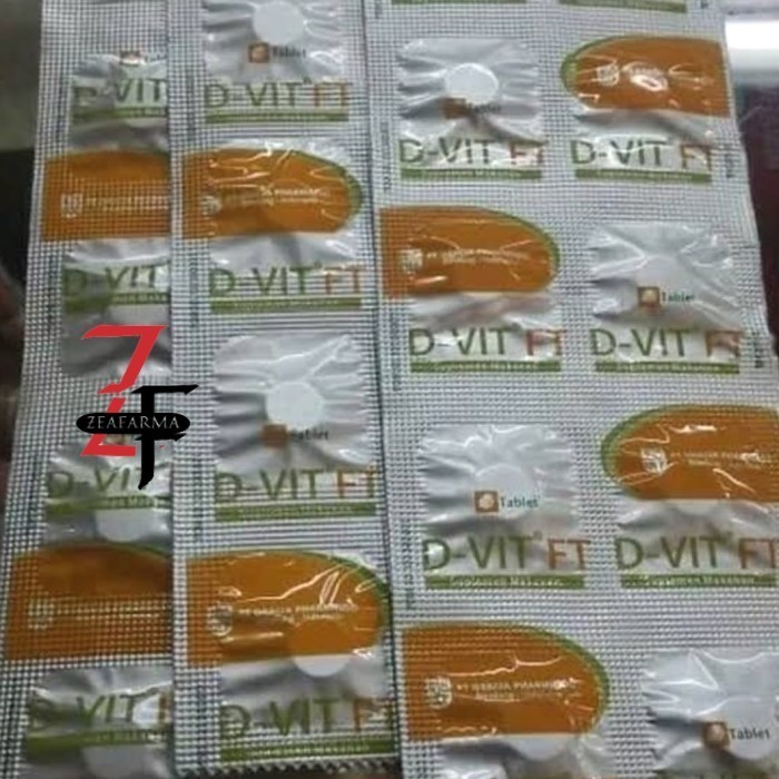 Jual D VIT FT 400 iu Strip 10 Tablet / DVIT FT VITAMIN D3 -(terjangkau ...