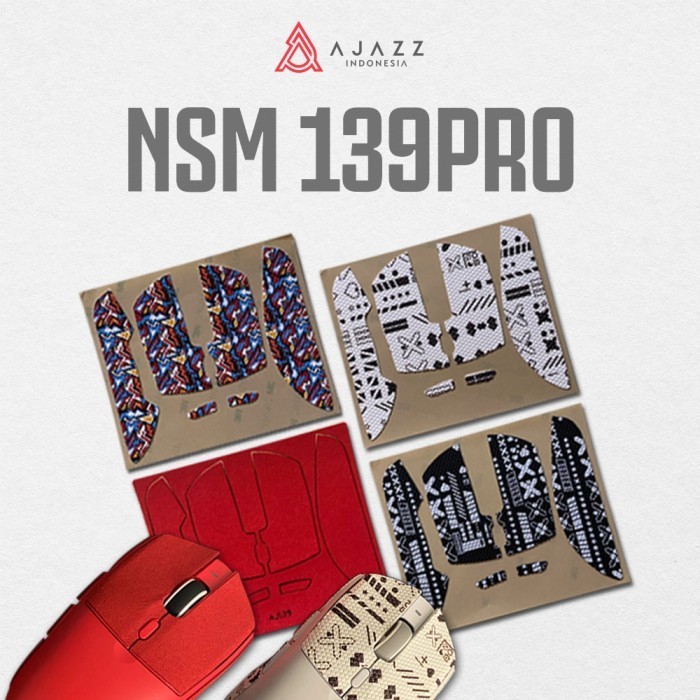 Jual Ajazz Non Slip Mate Sticker Garskin for Mouse AJ139PRO New Color ...