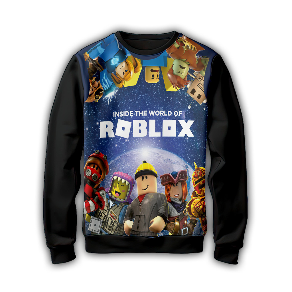 Jual Sweater Anime Game 3D Roblox Inside The World Anak Umur 1-12 ...