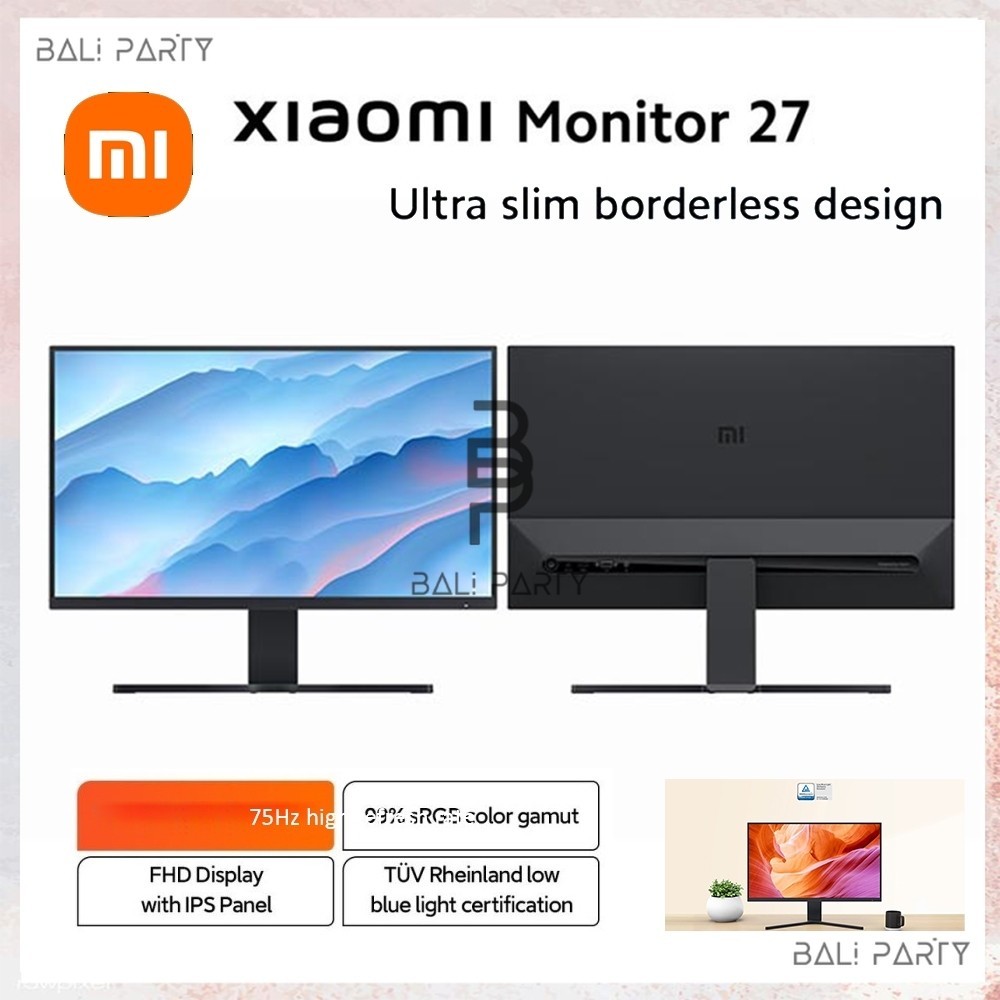 Jual Xiaomi Mi Layar Monitor LED 27 Inch Full HD 75Hz IPS Bezelless ...