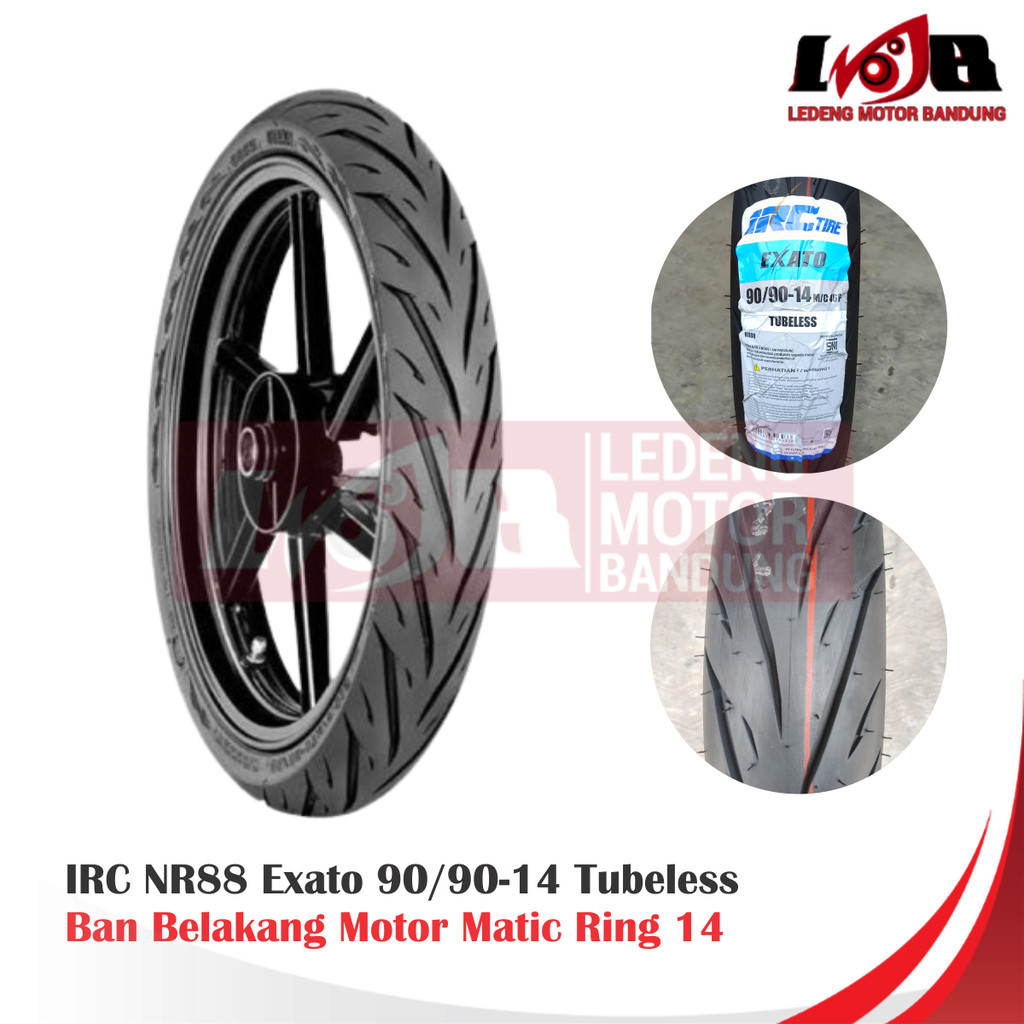 Jual IRC EXATO NR88 90/90-14 Ban Tubeless Belakang Beat Mio Vario Matic ...