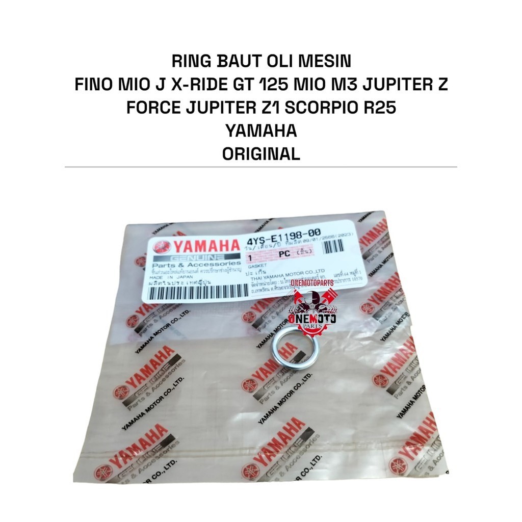 Jual BAUT RING OLI MESIN FINO MIO J X-RIDE GT 125 MIO M3 JUPITER Z ...