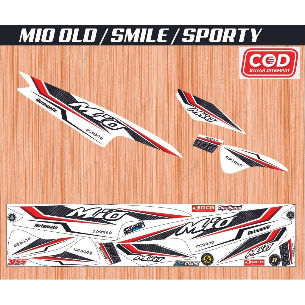 Jual COD / VARIASI Stikstiker striping all motor yamaha mio old 110 variasi mio smile mio sporty ...