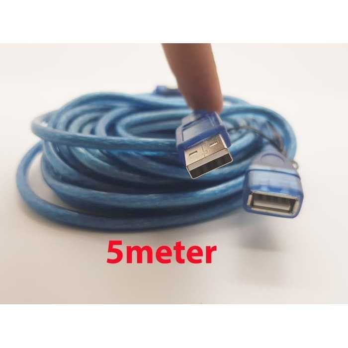 Jual Hikigaya - USB 2.0 Male To Female M-F Extension 5 meter Cable ...
