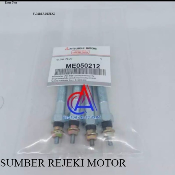 Jual BUSI PEMANAS GLOW PLUG L300 DIESEL 12V ME050212 4 PCS ORI | Shopee ...