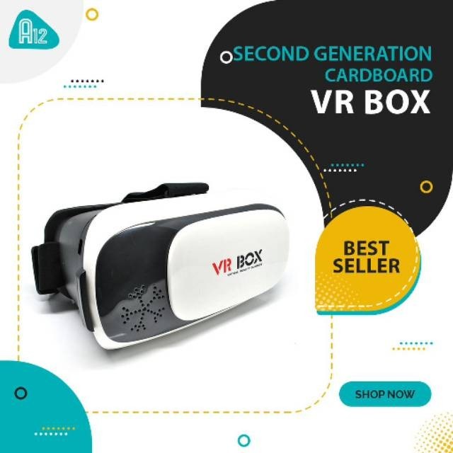 Jual PROMO! VR box virtual reality for smartphone cardboard untuk hp nonton gaming | Shopee ...