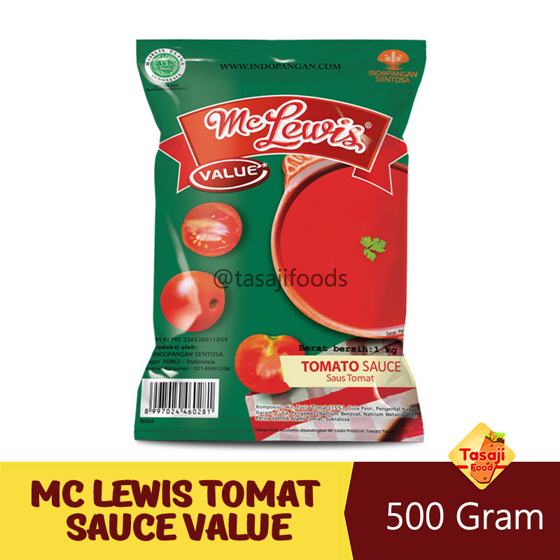 Jual Mc Lewis Tomato Sauce Value 500gr | Shopee Indonesia