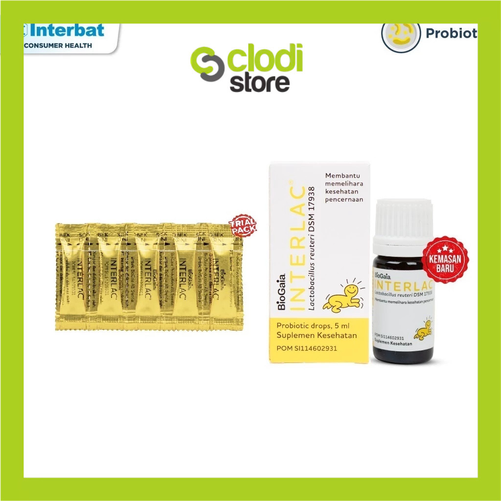 Jual INTERLAC DROPS / DROP 5 ML INTERLAC PROBIOTIK SACHET INTERLAC ...