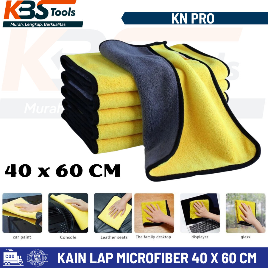 Jual Kain Lap Microfiber 40 x 60 cm High Quality Halus Premium ...
