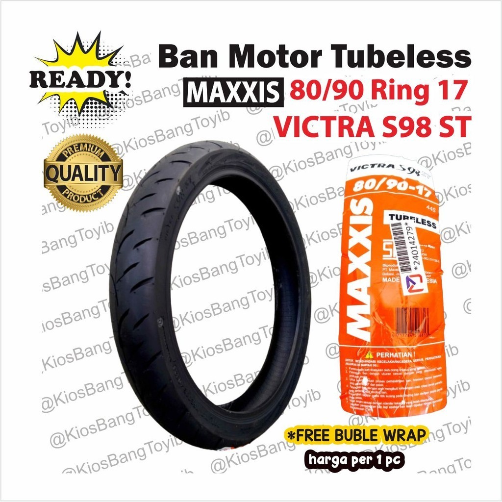 Jual Ban Motor Tubeless MAXXIS 80/90-17 Ring 17 (VICTRA S98-ST ...