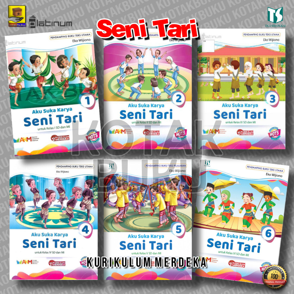 Jual Buku Seni Tari SD / Seni Tari Kelas 1 2 3 4 5 6 SD / Kurikulum Merdeka / Platinum - Tiga ...